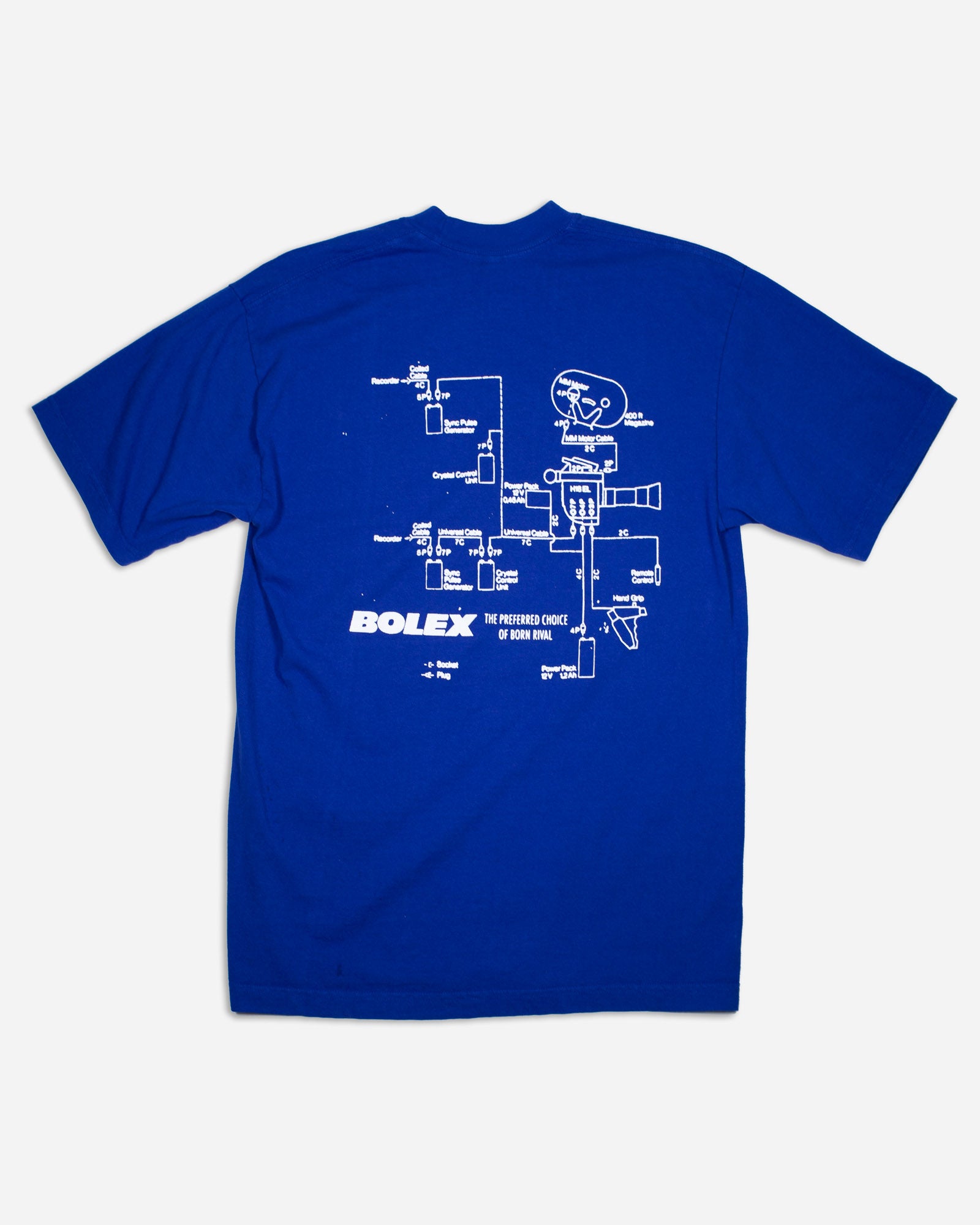 Bolex Schematic Tee Cobalt – BORN RIVAL